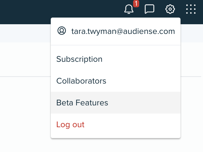 New Beta Feature dashboard