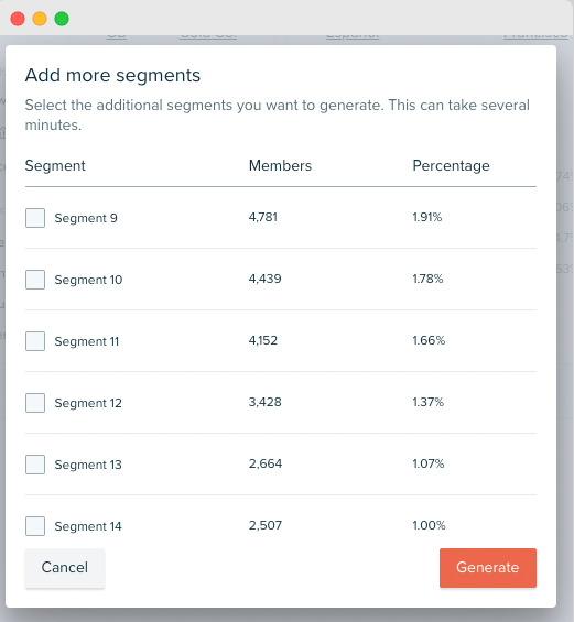 Merging clusters in your Insights reports